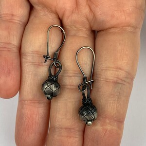 Sterling Silver Weaved Handmade Infinity Braided Earrings Lovely Boho ...