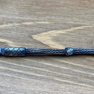 FOXTAIL CHAIN Braid-sterling Silver Handmade Bracelet-weaved Layered ...