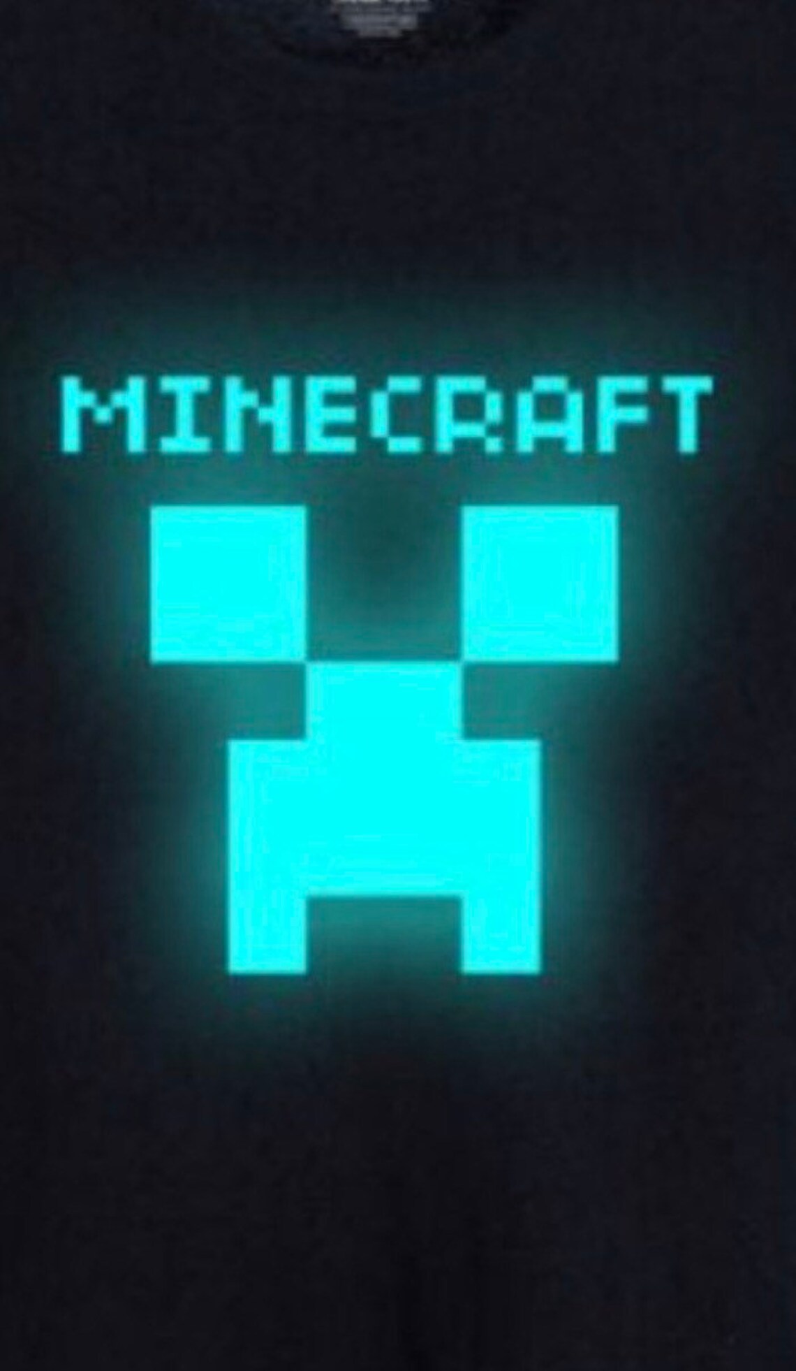Glow in the Dark Minecraft Tee kids Sizes - Etsy