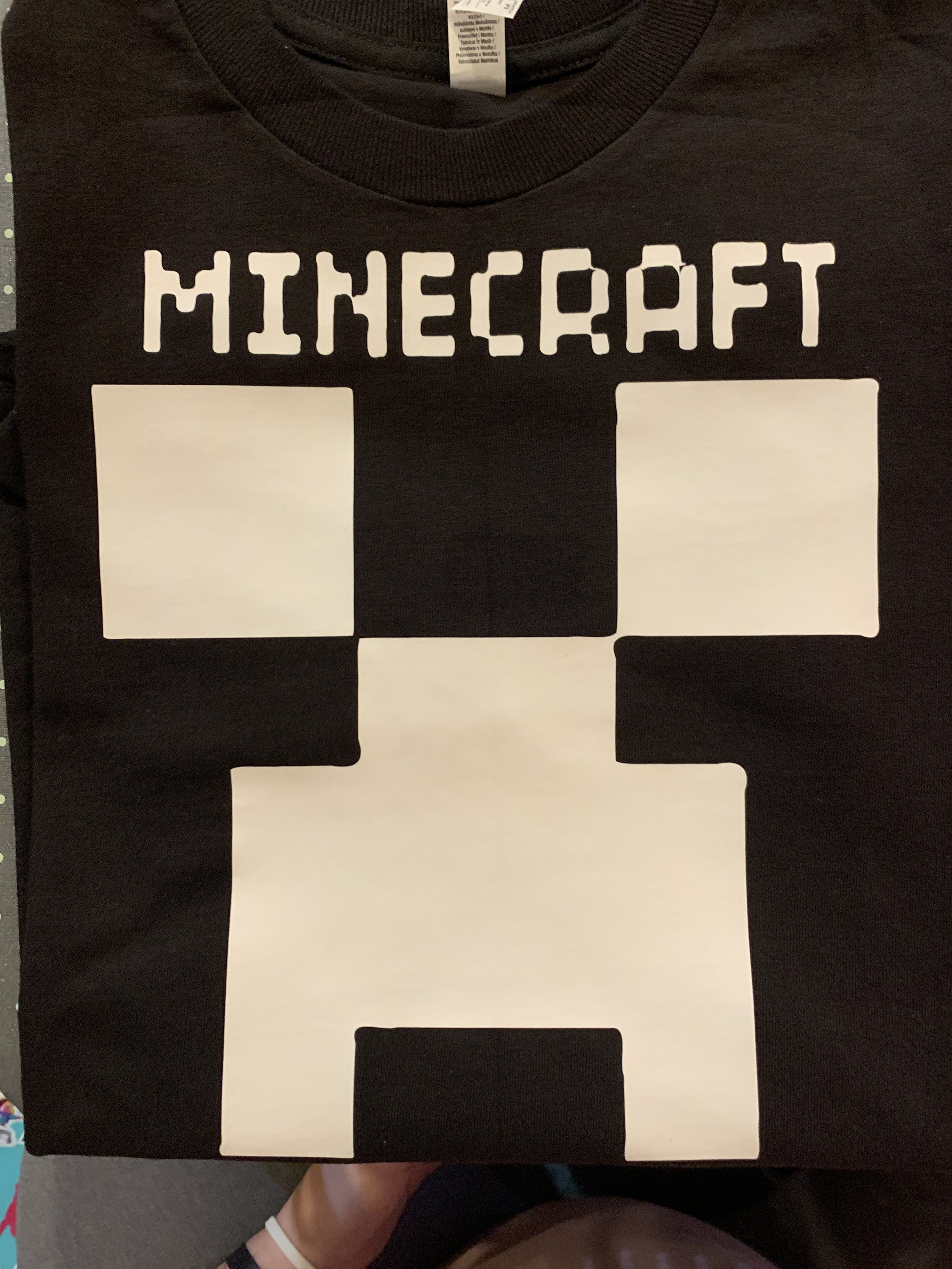 Glow in the Dark Minecraft Tee kids Sizes - Etsy