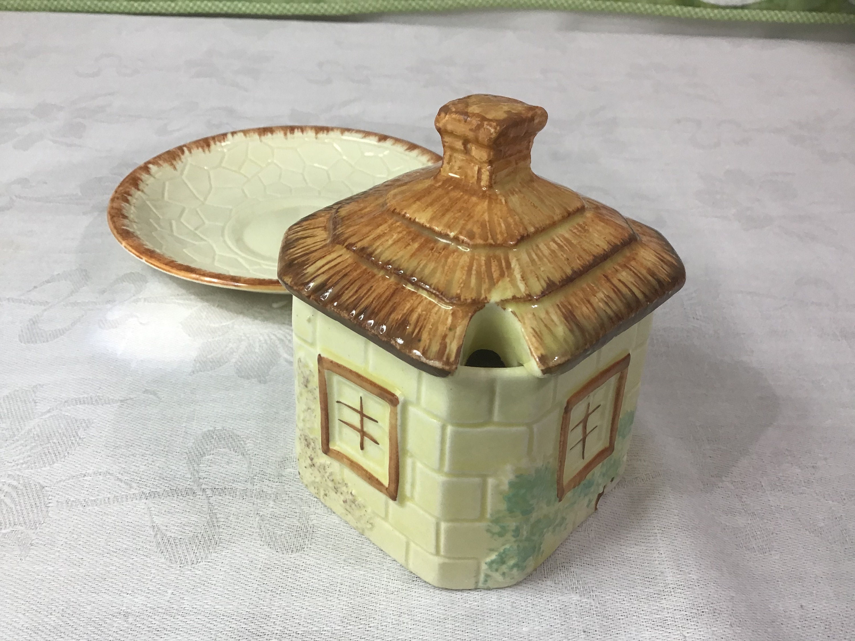 Cottage Ware Keele Street Pottery Condiment Dish With Saucer - Etsy