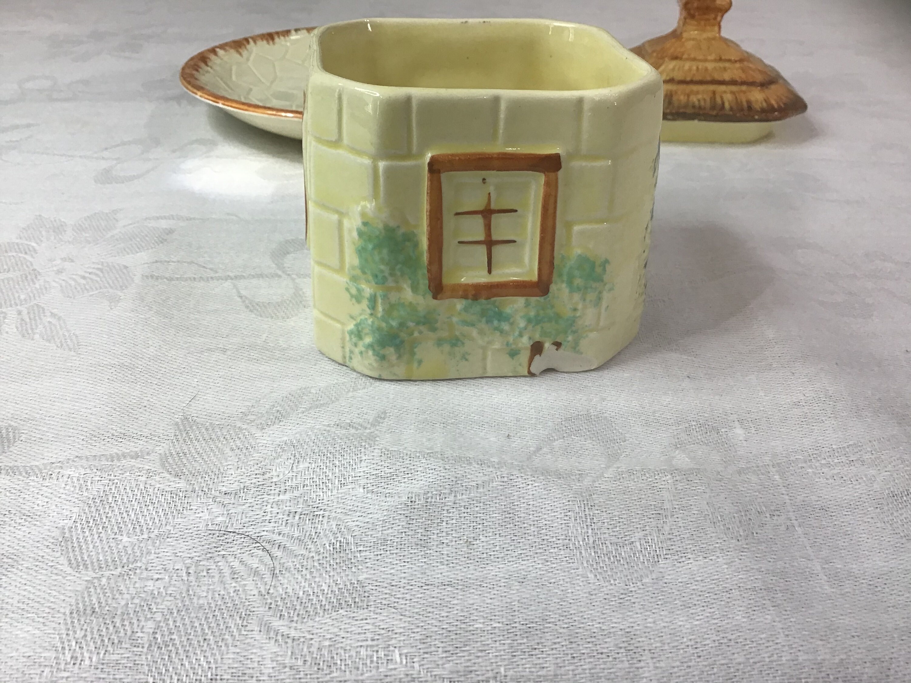 Cottage Ware Keele Street Pottery Condiment Dish With Saucer - Etsy
