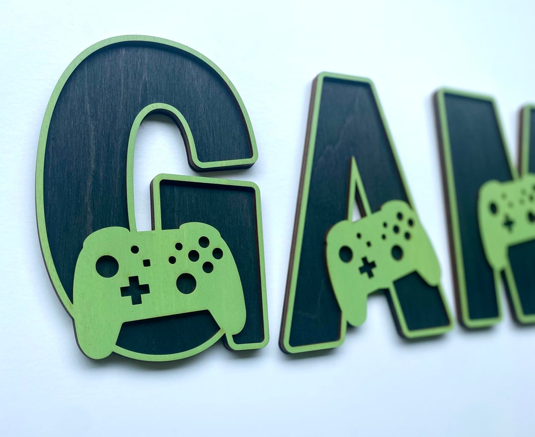 Video Game Letters and Numbers - Personalized Video Game Letters ...