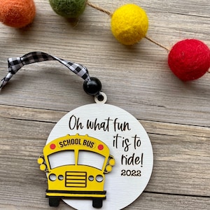 Teacher Ornament - Bus Driver Ornament - School Gift - Teacher Gift ...
