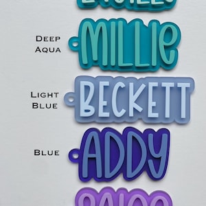 Custom Acrylic Name Tag: Personalized Backpack Keychain, Stocking ...