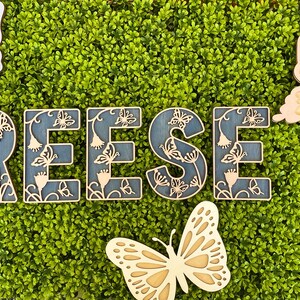 Butterfly Letters and Numbers - Custom Name for Kids - Girl Room Decor ...