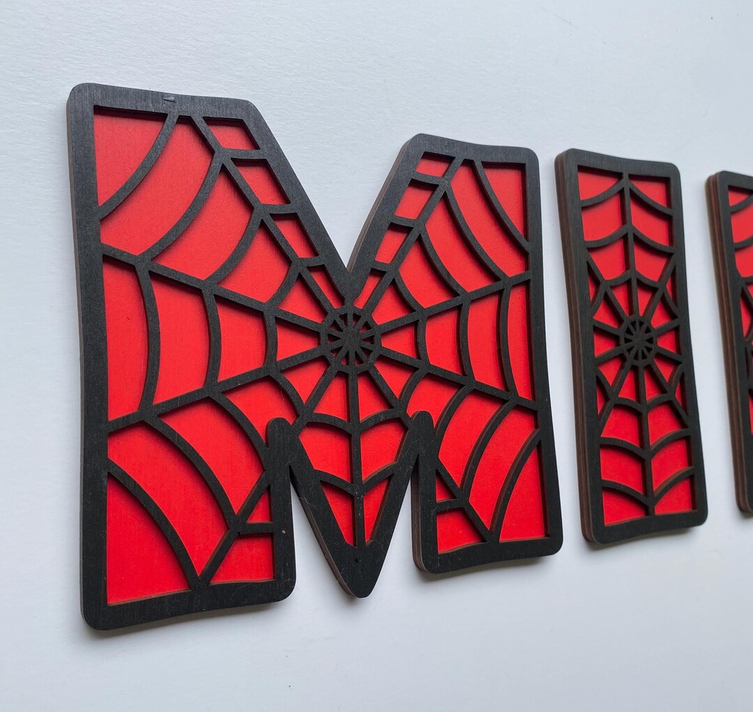 Spider Letters - Comic Letters - Superhero Custom Name for Kids Kids ...