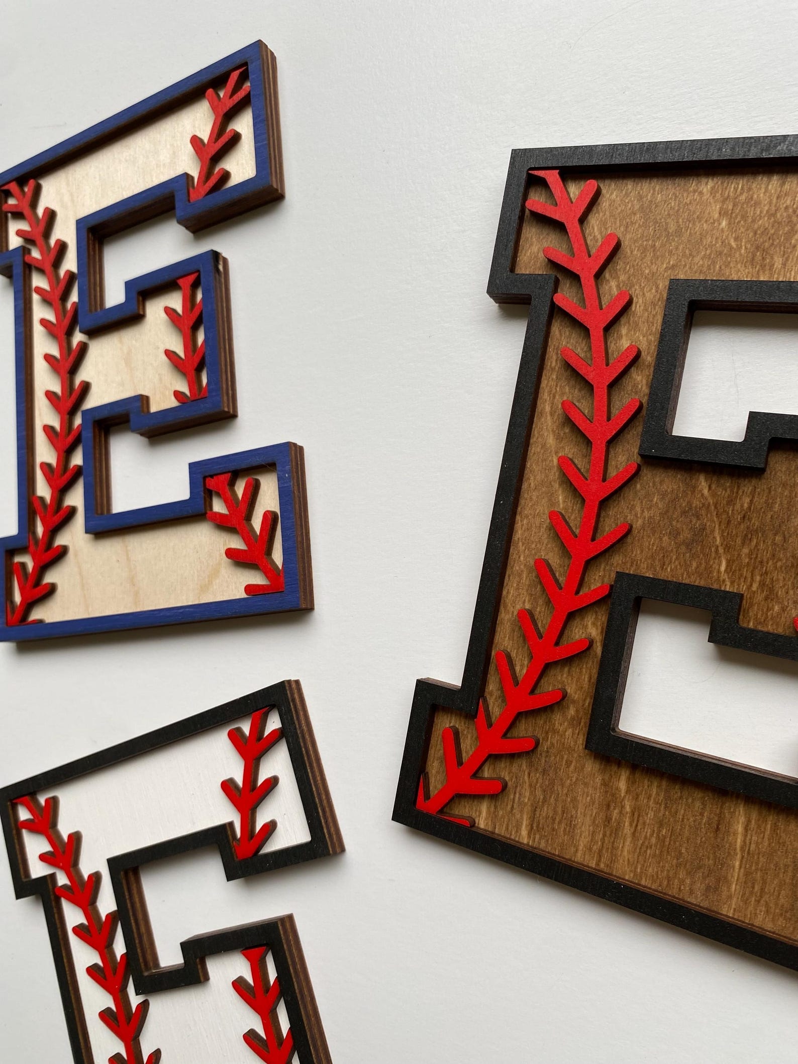 Personalized Baseball Letters: Sports Theme Laser Cut Wood Letters, Kid ...
