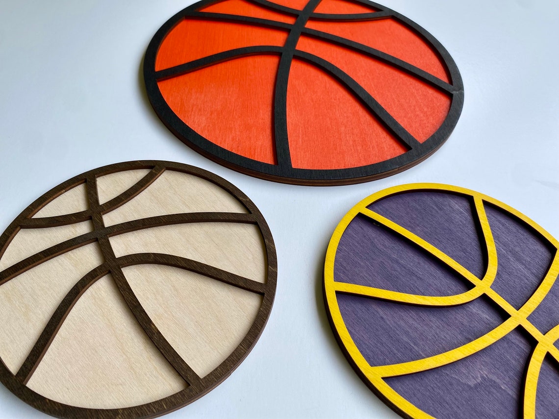 Custom Wood Basketball Wall Hanging: Sports Room Decor - Etsy