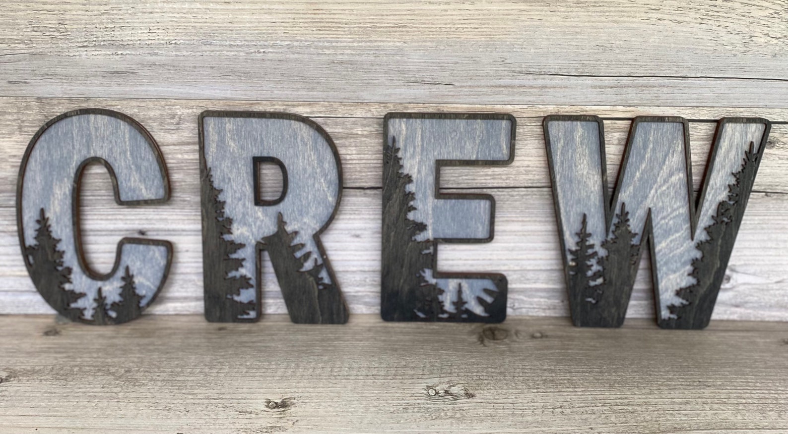 Tree Letters Forest Letters Custom Name for Kids Kids Room Decor Tree ...