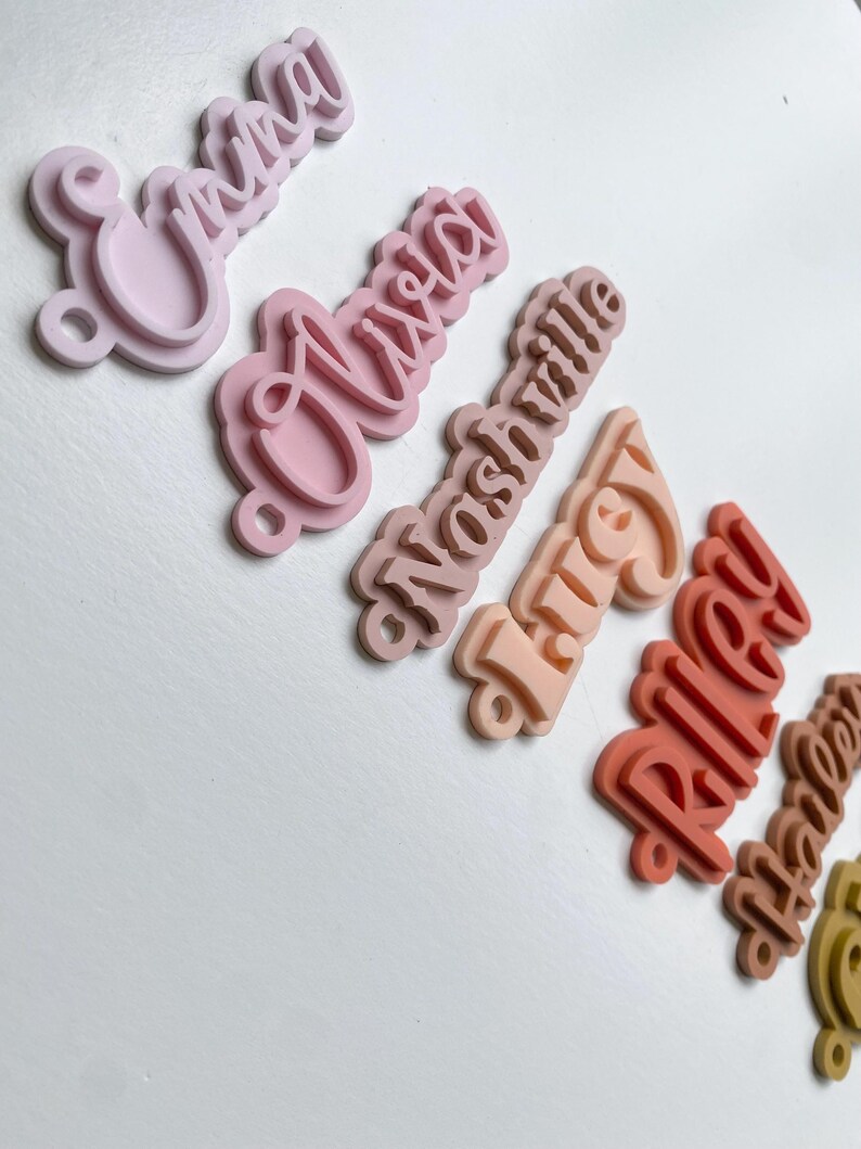 Custom Acrylic Name Keychain: Personalized Bag Tag, Stocking Stuffer - Etsy