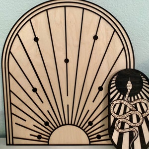 Sunburst Wall Art - Boho Sun Wall Art - Sun Decor - Wood Sun Arch ...