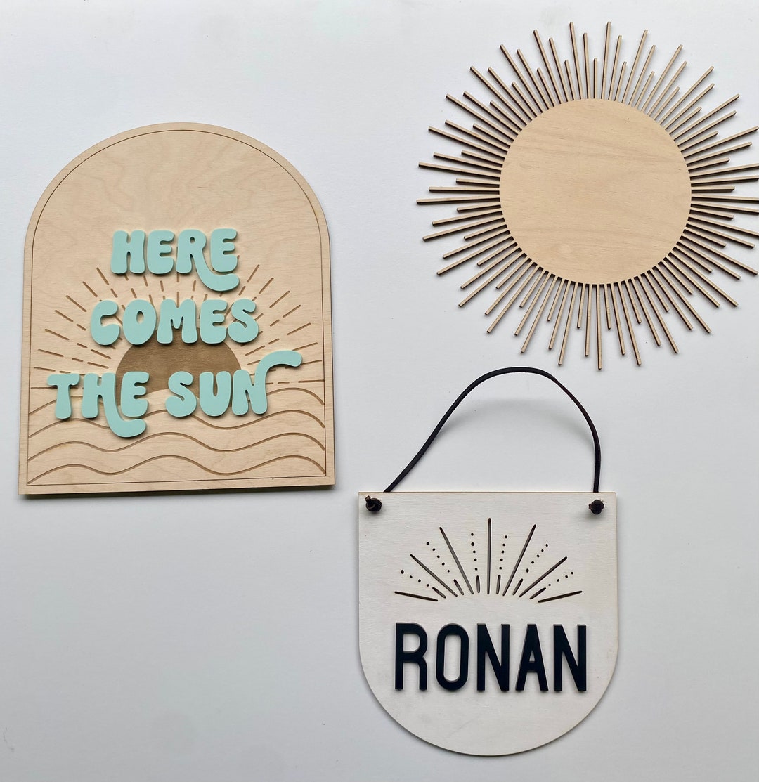 Here Come the Sun - Sun Nursery Decor - Beach Nursery - Boho Nursery ...