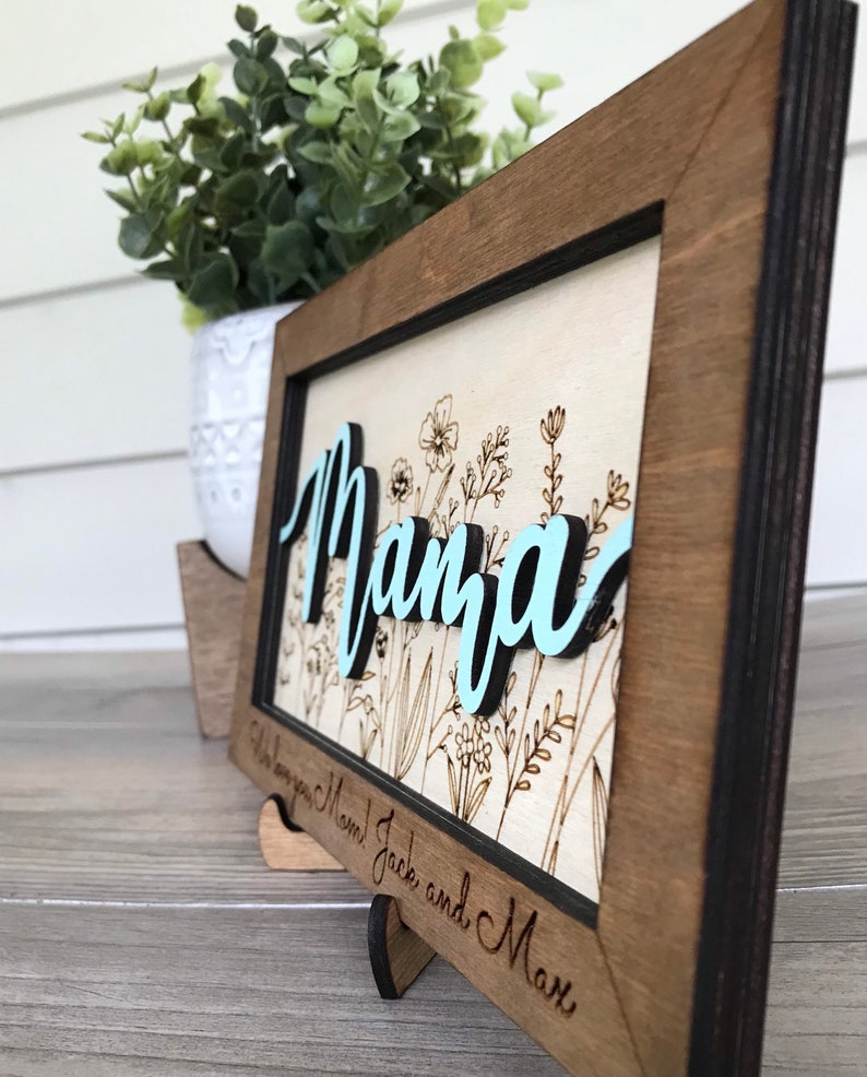 Personalized Name Sign for Your Wife mom abuela grandma - Etsy