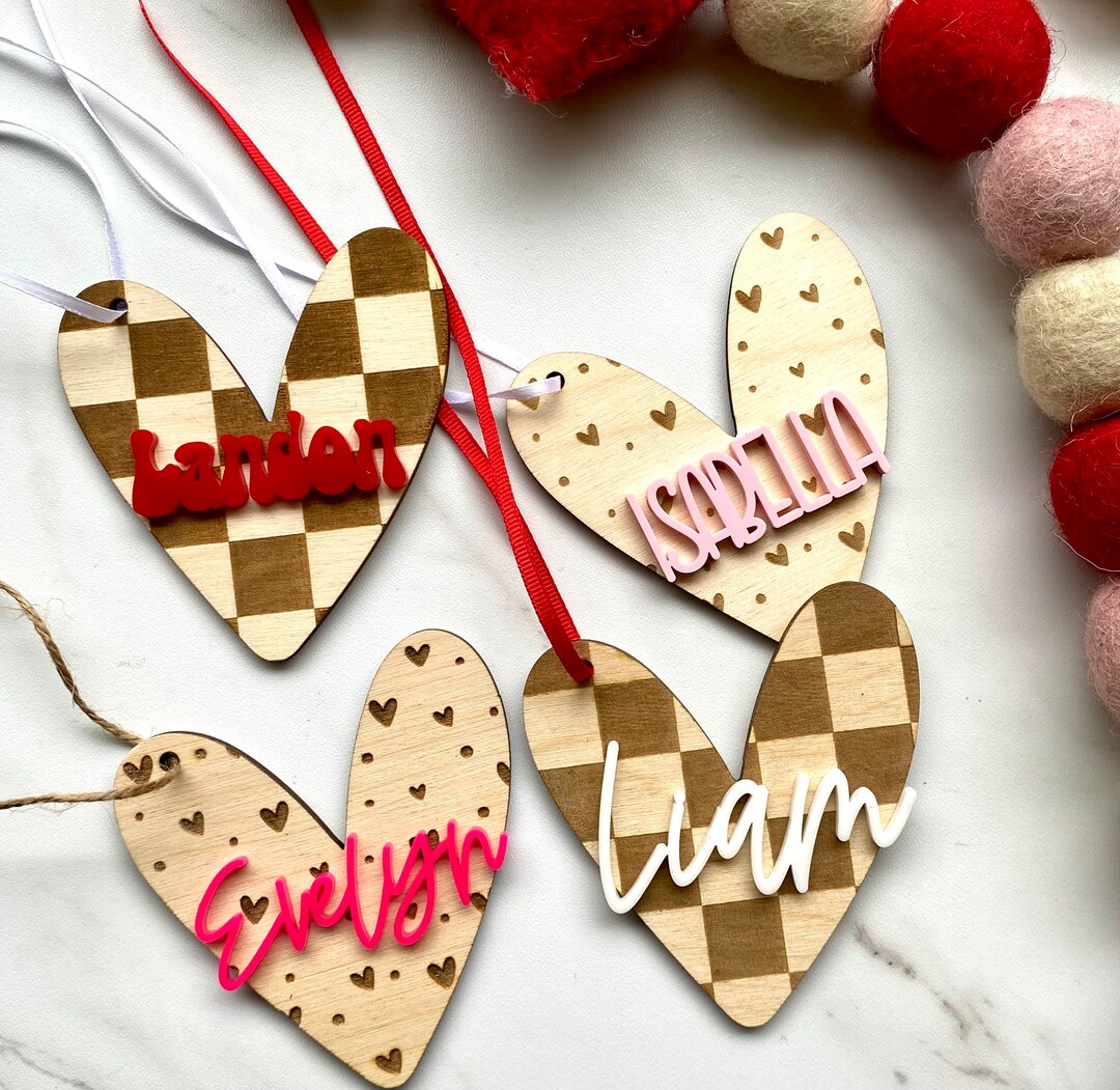 Valentine’s Day Gift Tag - Valentine Basket Tag - Personalized ...