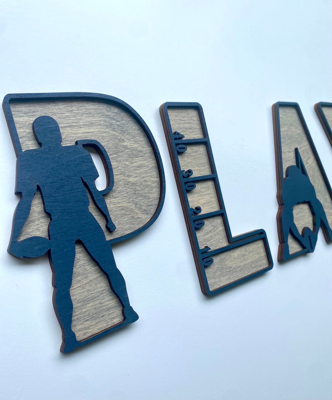 Personalized Football Letters: Sports Decor - Etsy