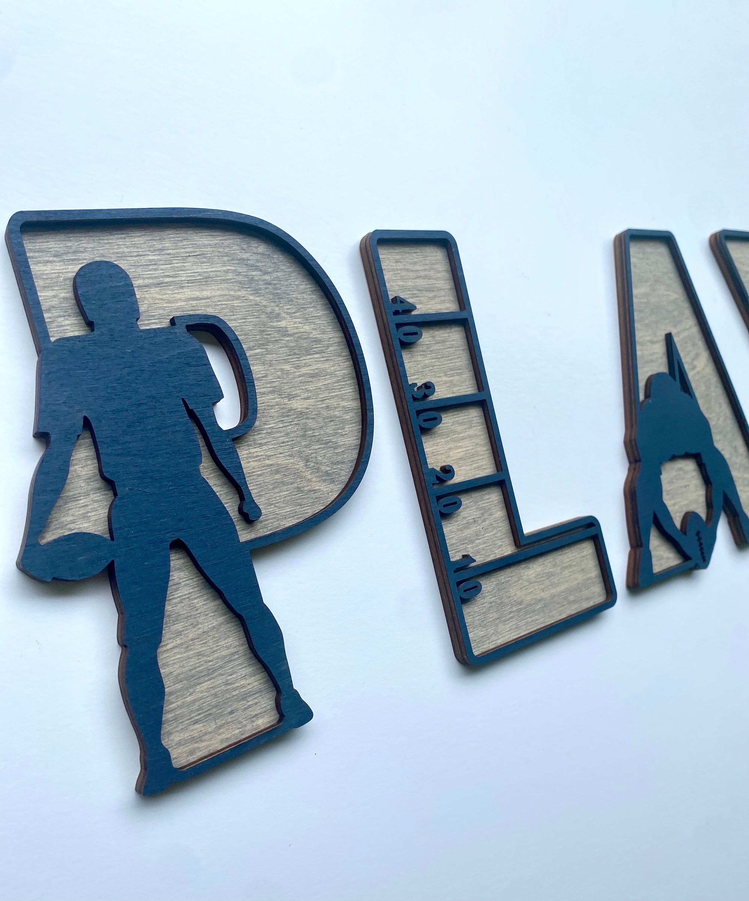 Personalized Football Letters: Sports Decor - Etsy