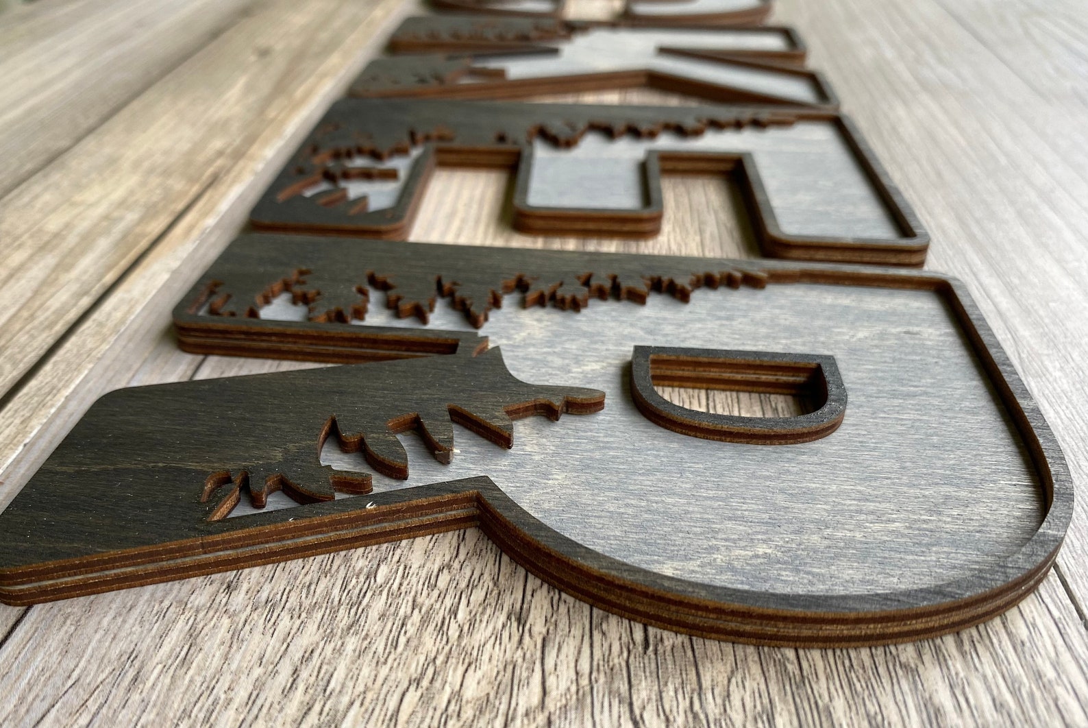 Tree Letters Forest Letters Custom Name for Kids Kids Room Decor Tree ...