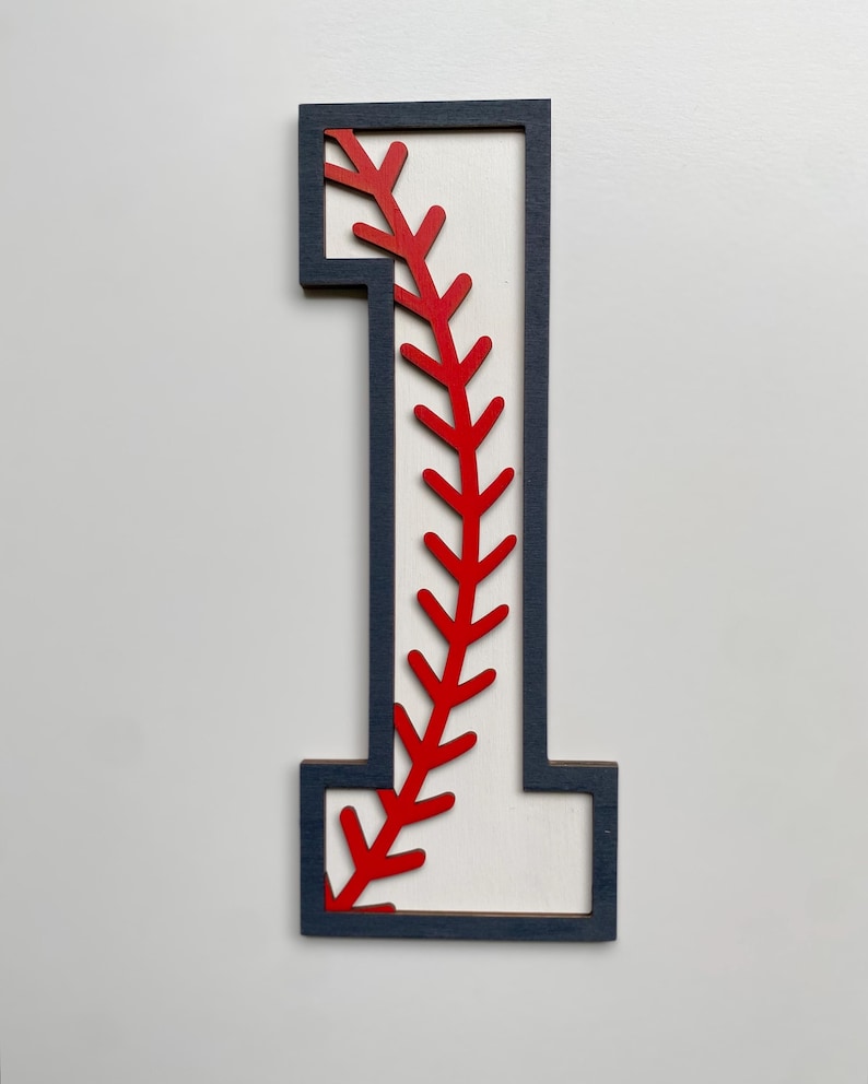 Personalized Baseball Letters: Sports Theme Laser Cut Wood Letters, Kid ...