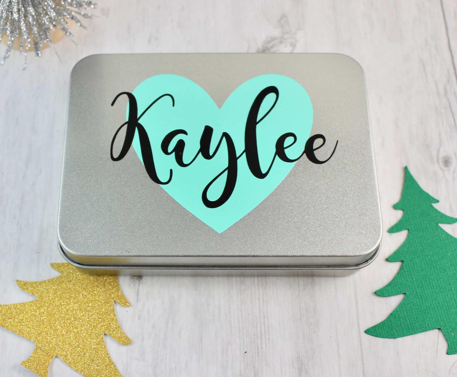 Personalized Gift Card Tin Boxes-dinosaur-stocking - Etsy
