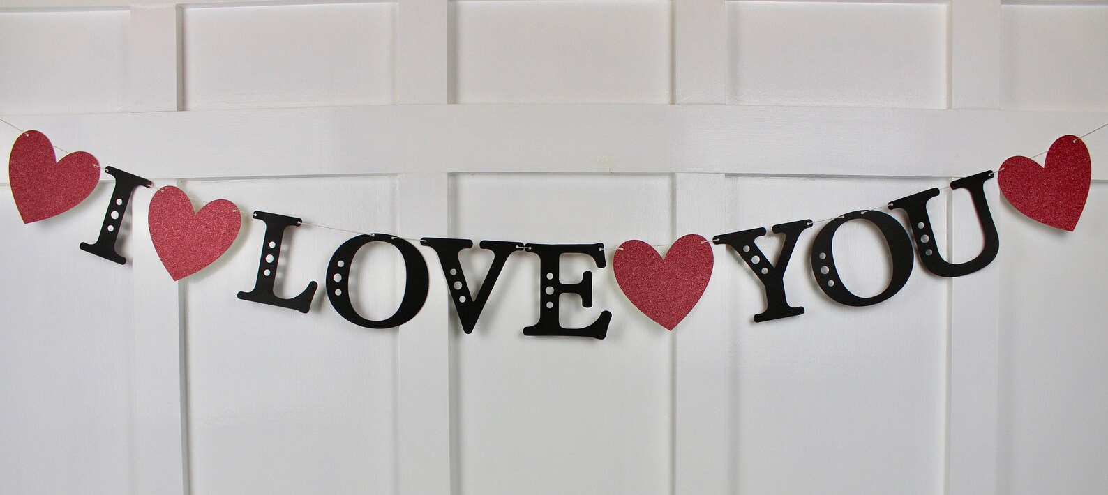 I Love You Banner Valentine's Day Banner-valentine's - Etsy