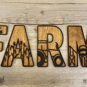 Farm Letters and Numbers - Custom Name for Kids - Kids Room Decor ...