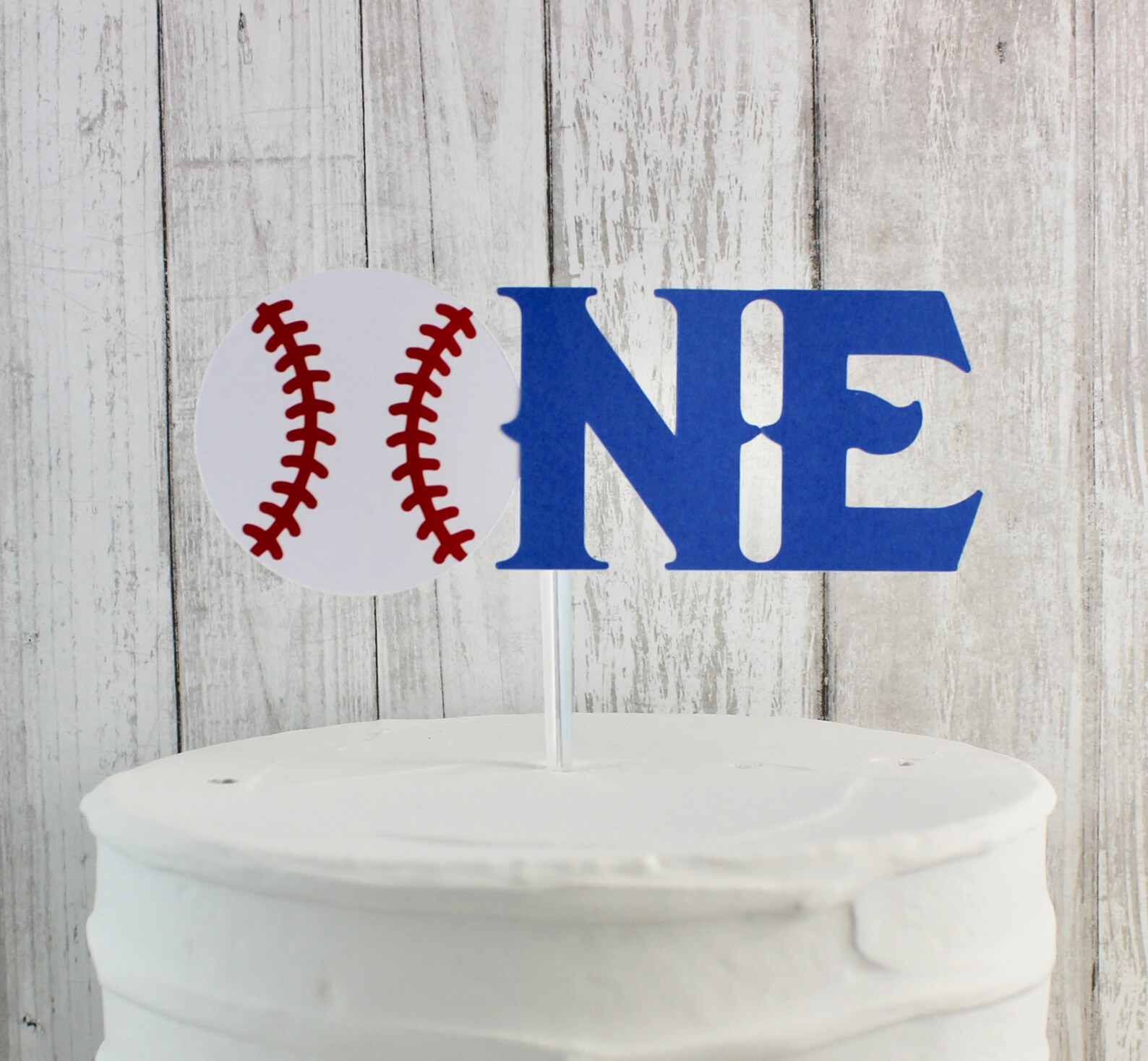 One Baseball Happy Birthday Topper-Rookie of the Year | Etsy