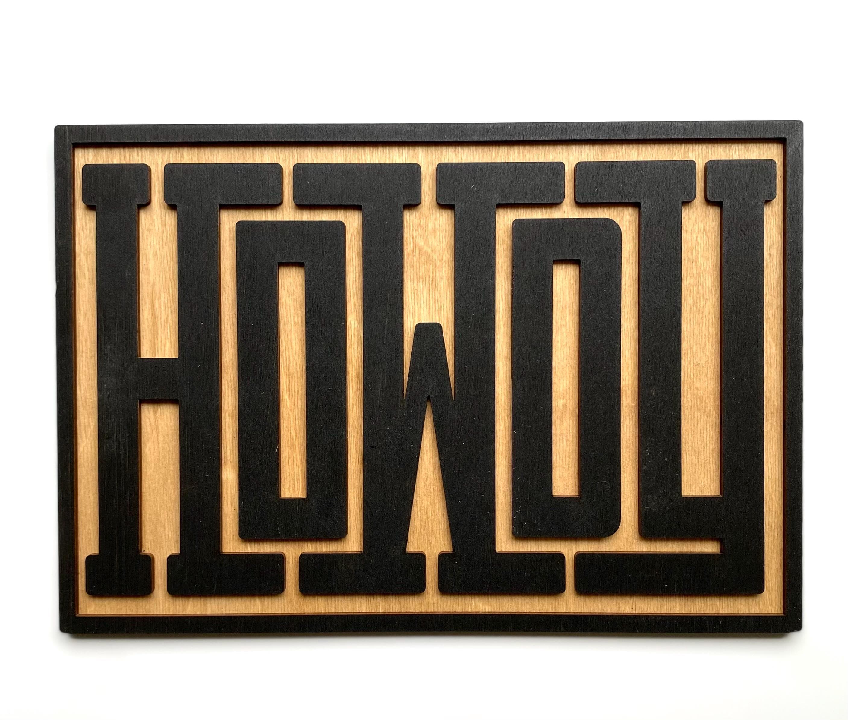 Custom Howdy Sign: Layered Baltic Birch Western Decor - Etsy