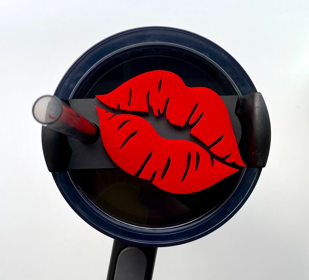 Tumbler Lips Topper - Valentine's Day Tumbler Topper - Lips Topper for ...