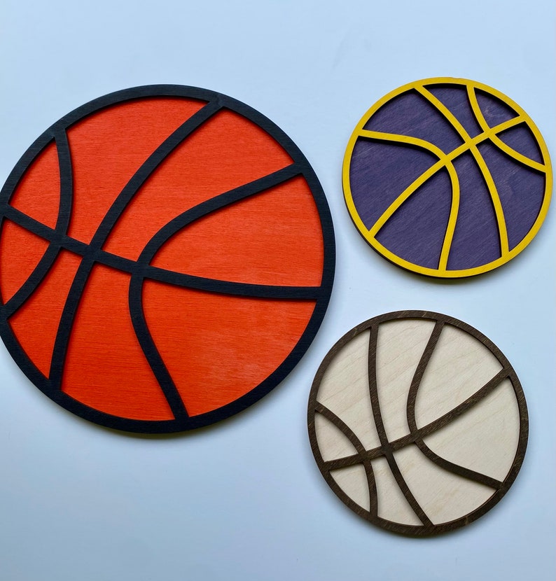 Custom Wood Basketball Wall Hanging: Sports Room Decor - Etsy