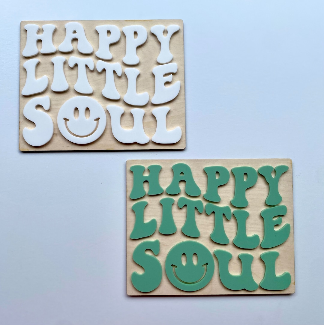 Happy Little Soul Sign: Boho Room Decor (7.3x6 Inches) - Etsy