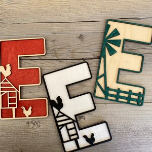 Farm Letters and Numbers - Custom Name for Kids - Kids Room Decor ...
