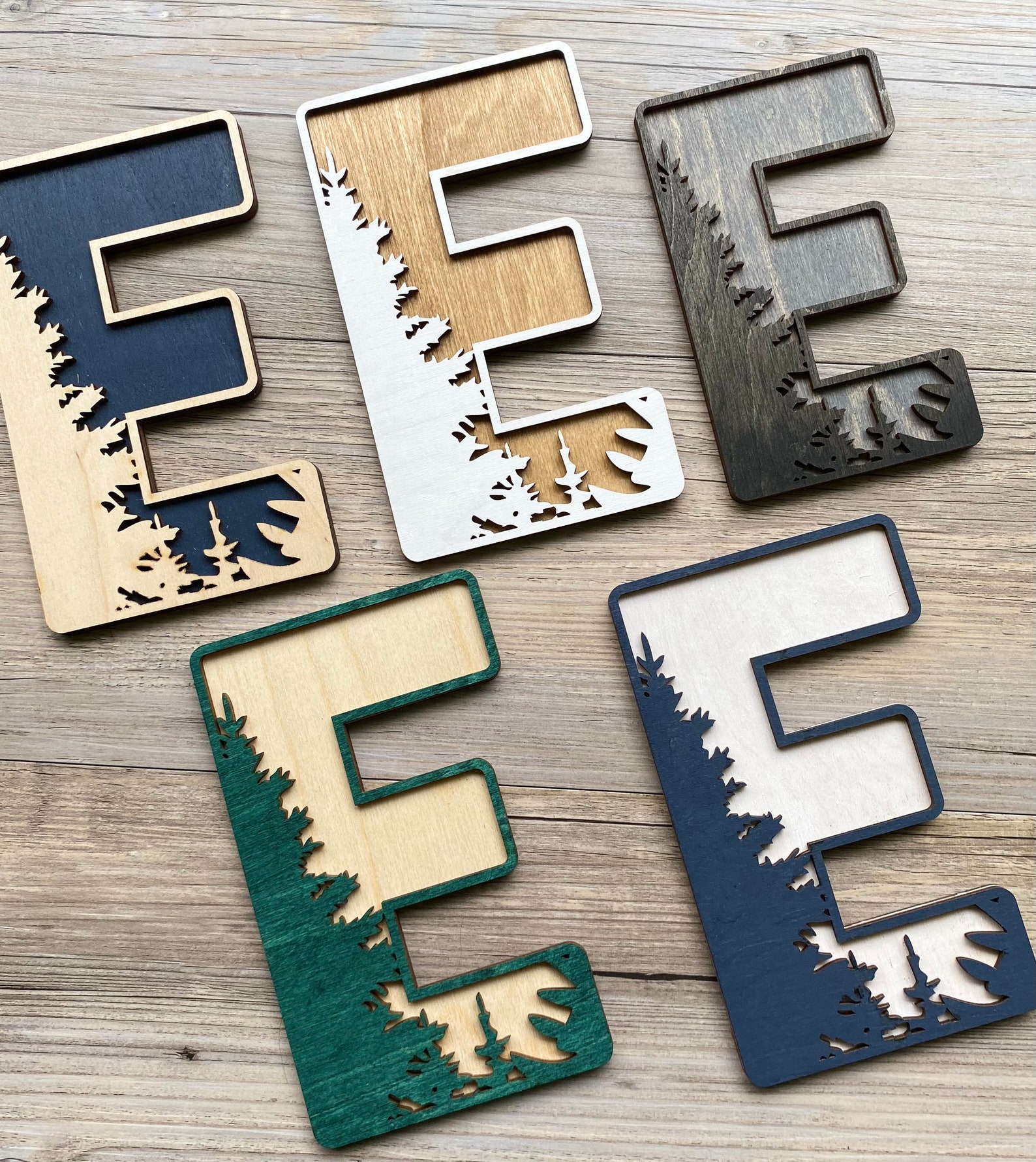 Tree Letters Forest Letters Custom Name for Kids Kids Room Decor Tree ...