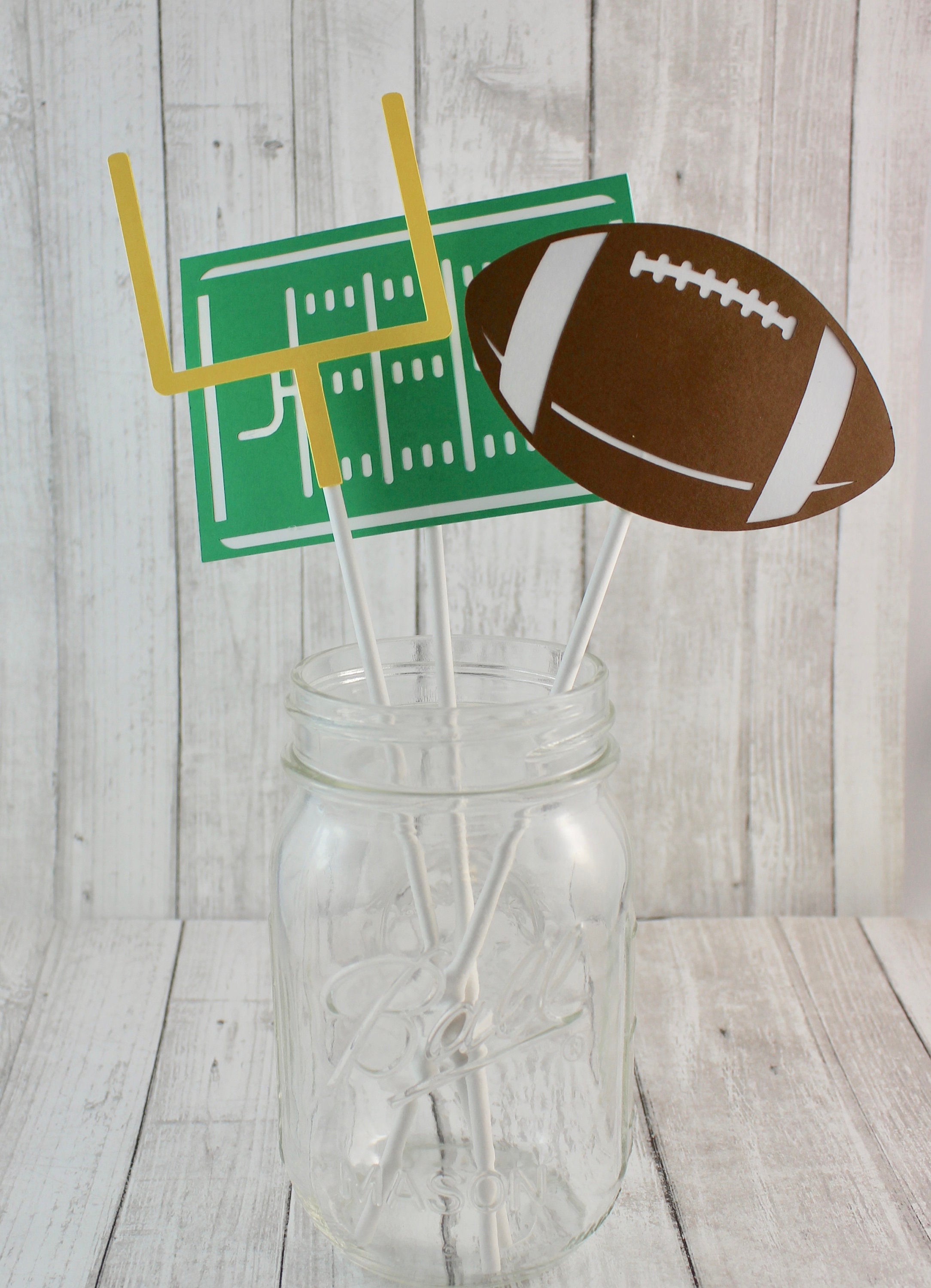 Football Table Decorations-football Party Centerpiece-super - Etsy