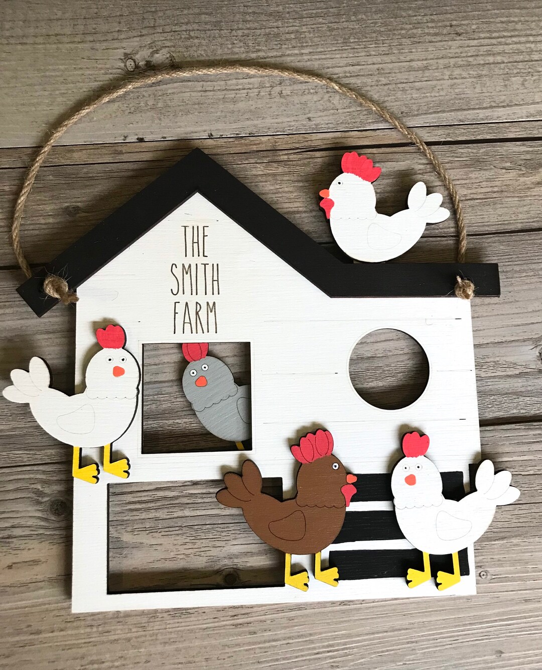 Chicken Coop Wall Hanging - Farm Life - Crazy Chicken Lady - Chicken ...