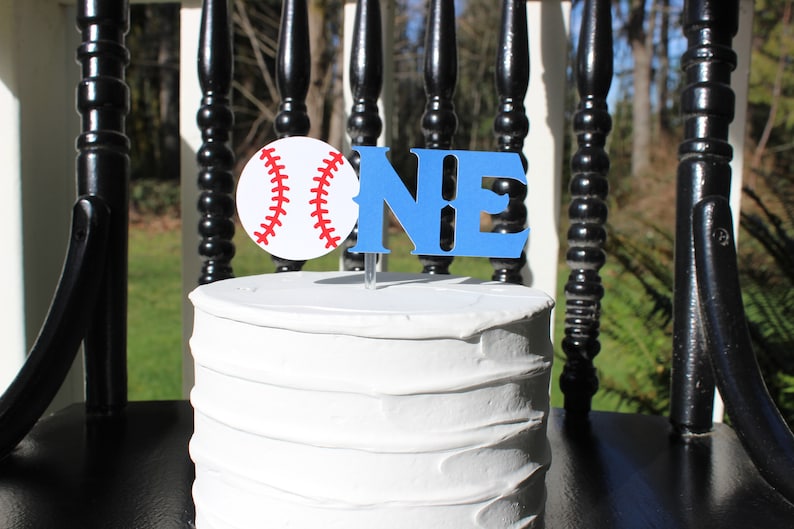 One Baseball Happy Birthday Topper-Rookie of the Year | Etsy