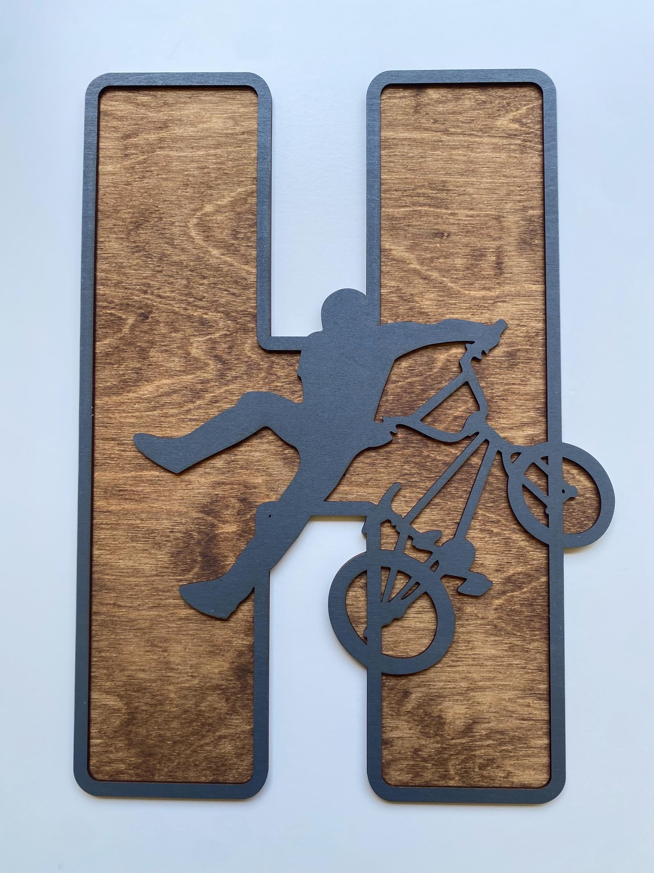 Personalized BMX Name Sign: Laser Cut Wood Letters, Kids Room Decor - Etsy