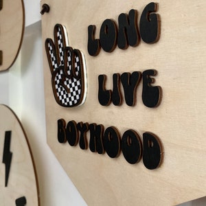 Happy Dude Signs- Skateboard Name Sign - Smiling Sign - Black and White ...