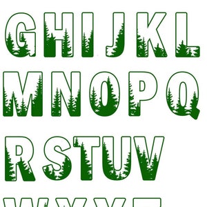 Tree Letters - Forest Letters - Custom Name for Kids - Kids Room Decor ...