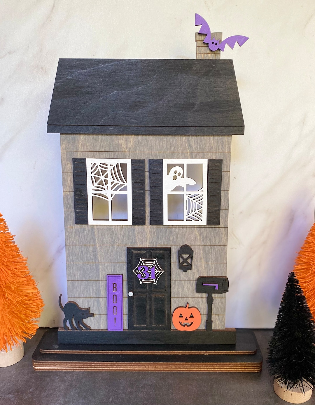 Halloween House - Haunted House - Halloween Cottage - Etsy
