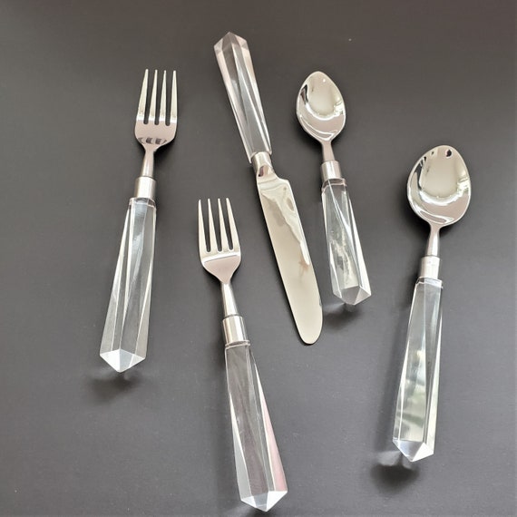 Personalized Cutlery Set Acrylic Cutlery Set 5 Piece - Etsy