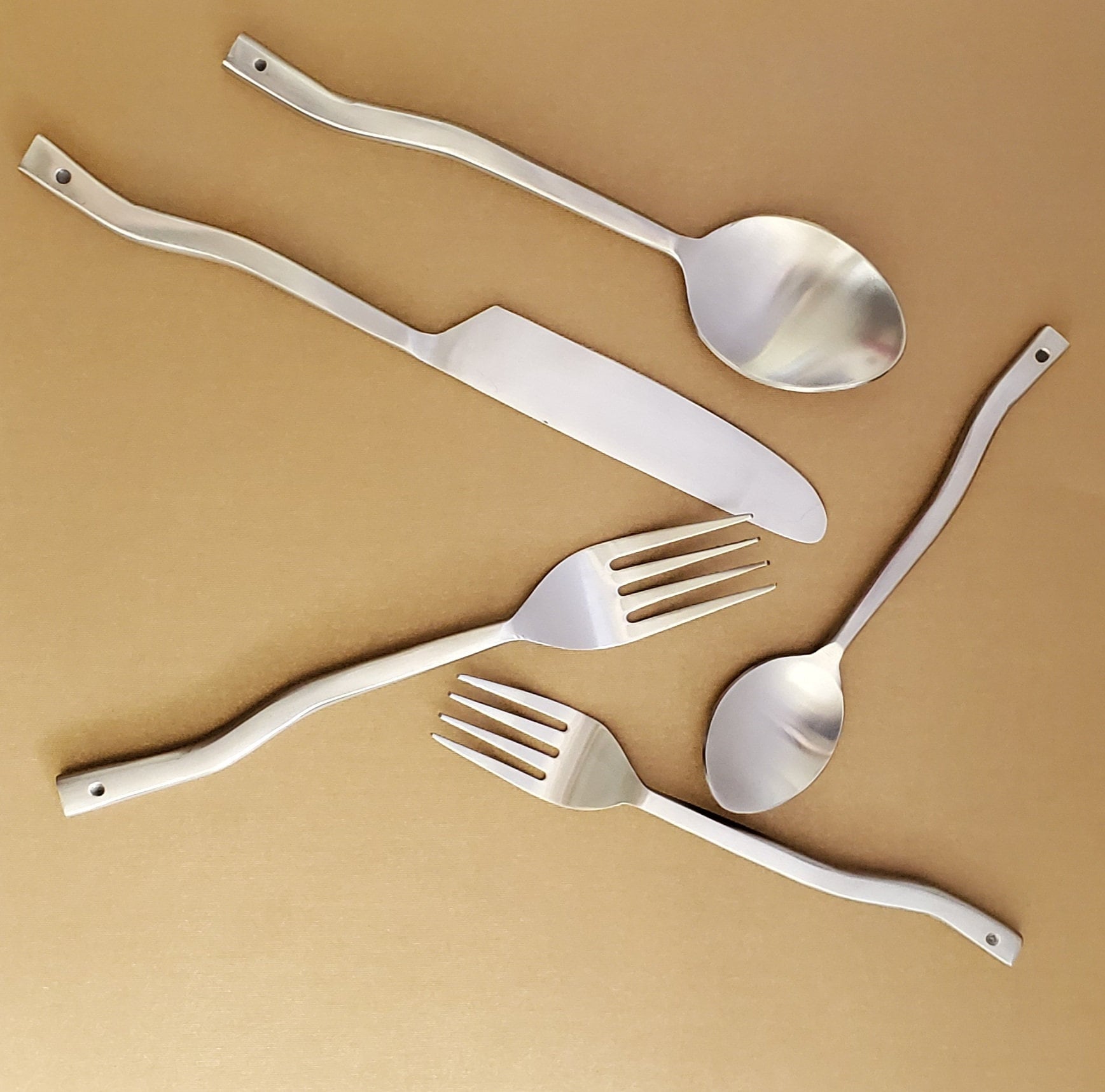 Set di posate moderne Set hostess d'argento Regalo per | Etsy