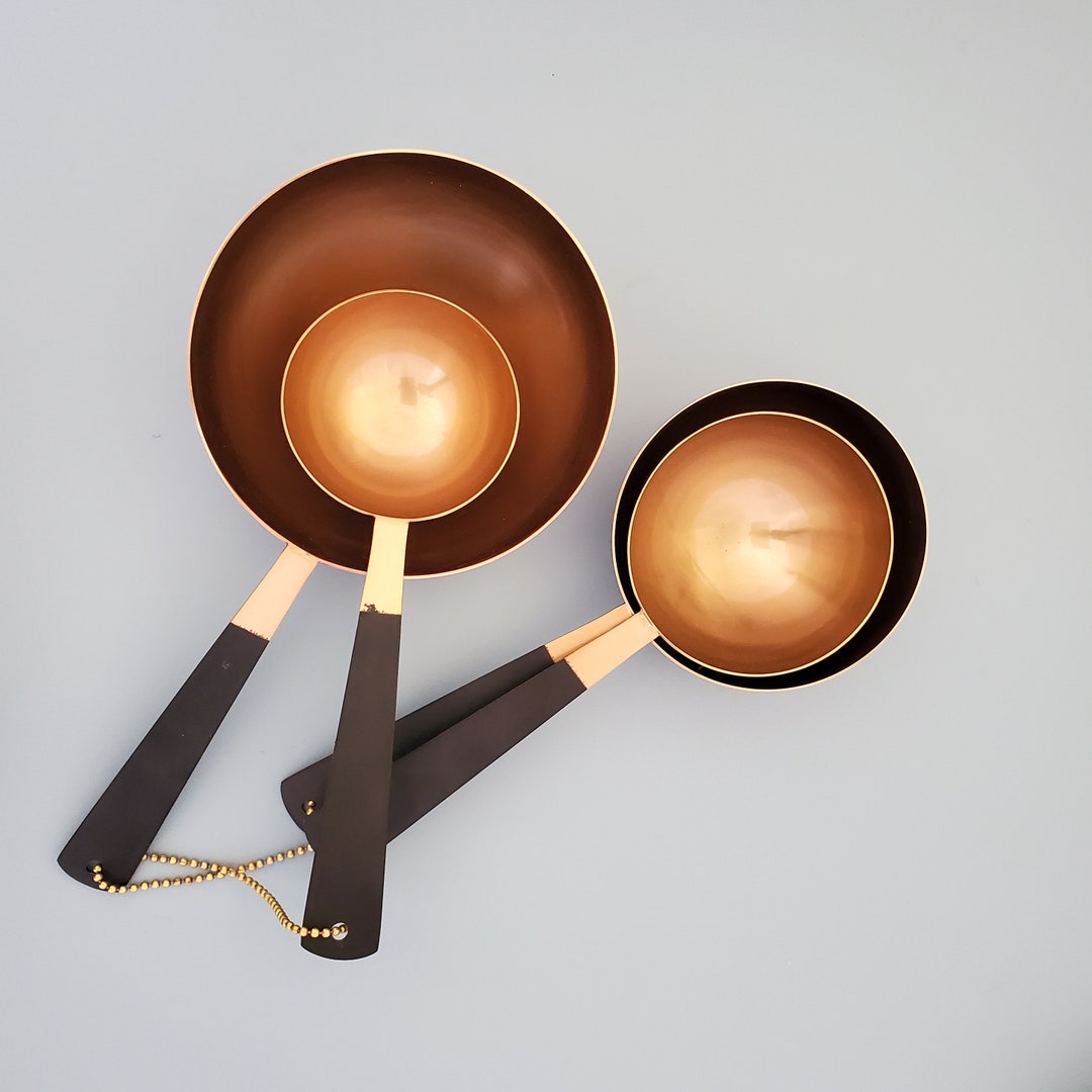 Measuring Cup Set - Black & Copper Color Measuring Cups - 50 Ml to 250 ...