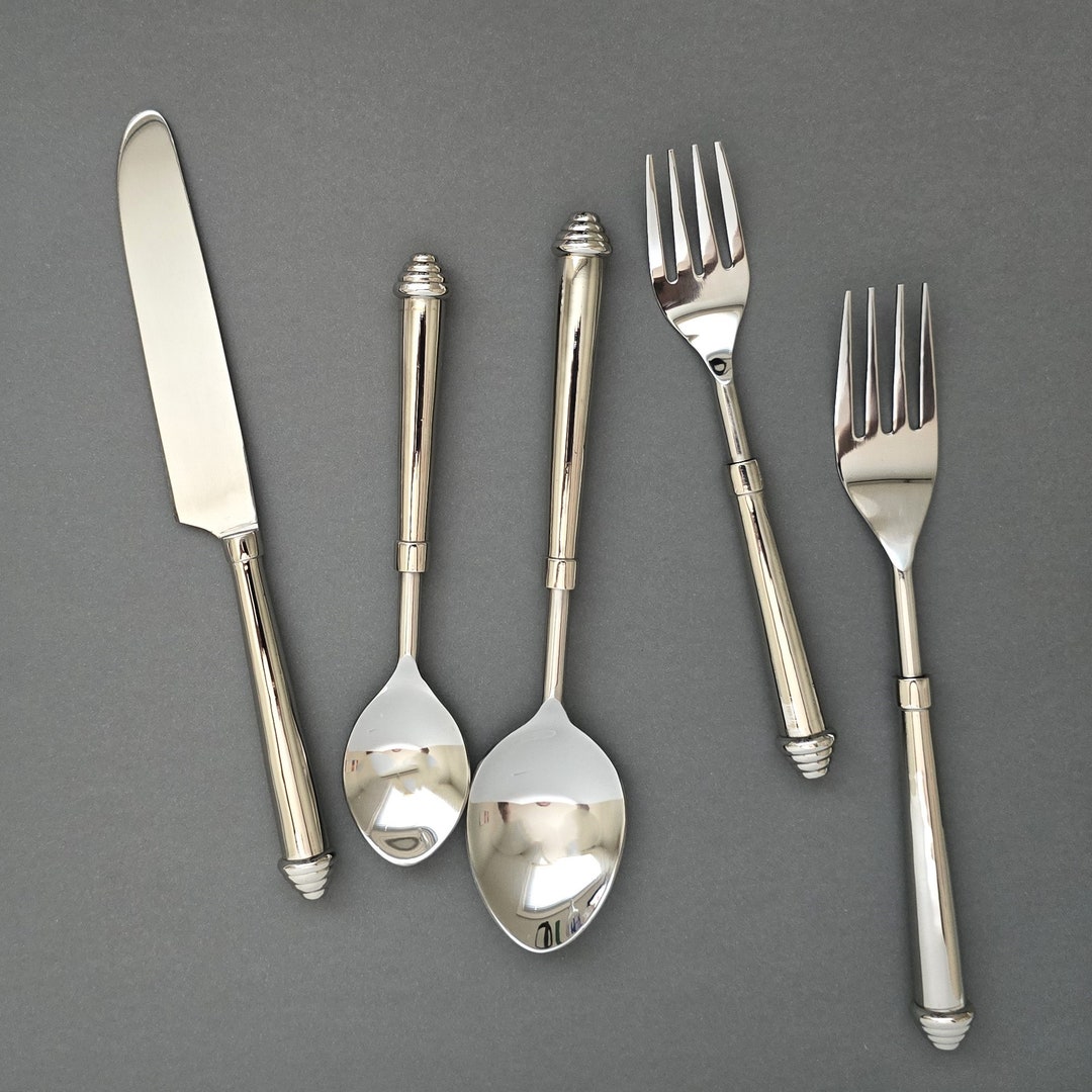 5 Piece Stainless Steel Flatware/silverware/cutlery/hostess Set for 1 ...