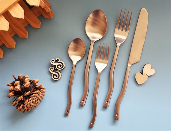 Set di posate moderne Set hostess d'argento Regalo per | Etsy Italia