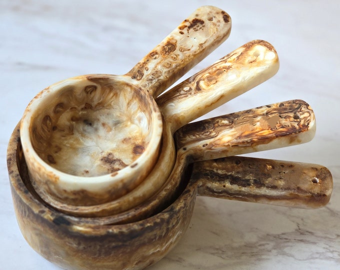 Measuring Cup Set - Hand Poured Resin Measuring Cups - 50 Ml to 250 Ml ...