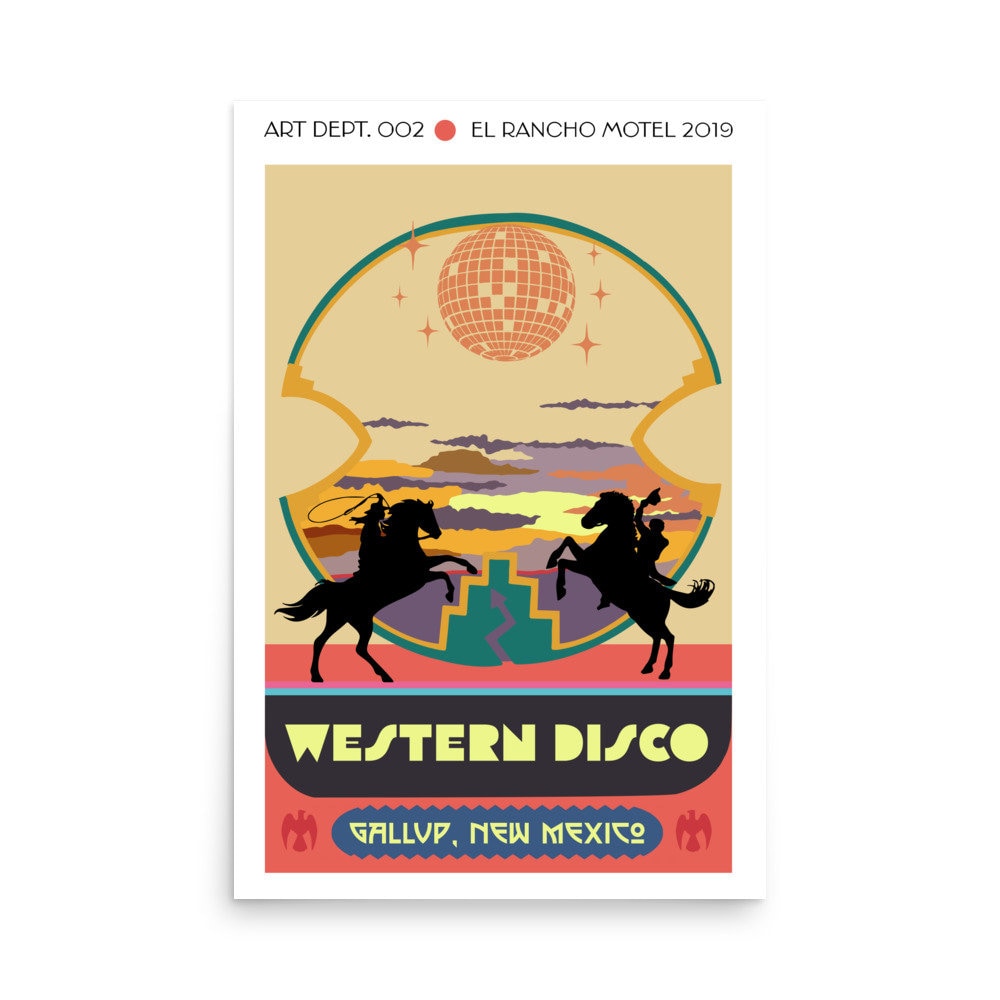 Western Disco Poster - Etsy