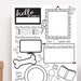 All About Me Printable / Hello My Name is Digital Print / Classroom ...