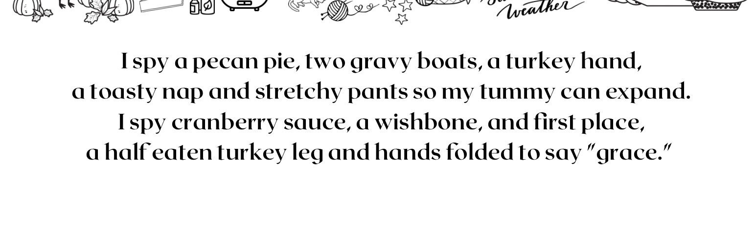 Thanksgiving I Spy Printable Game & Coloring Page (digital Download) - Etsy