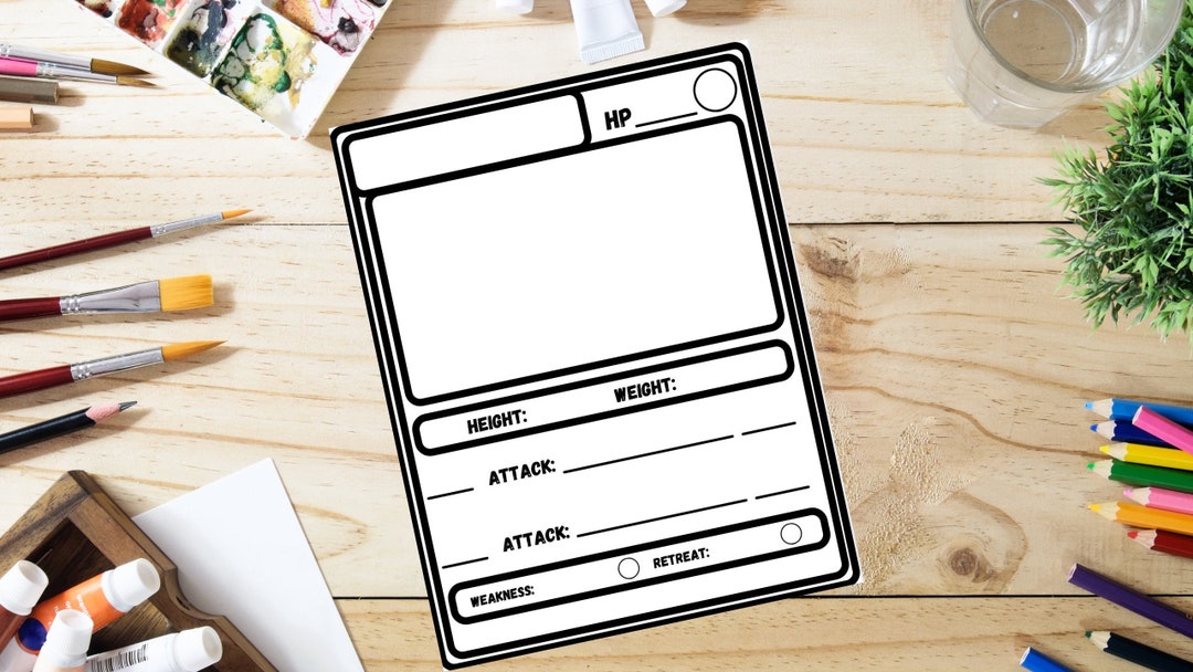 Create Your Own Pokémon Card Printable - DIY Pokémon Birthday Party ...